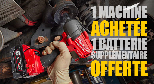 Milwaukee : 1 machine achetée = 1 batterie offerte ! - Flauraud
